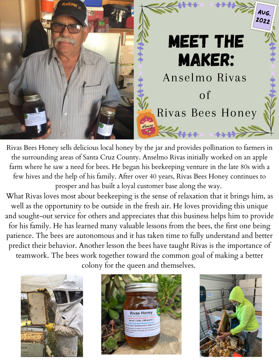 Shop Rivas Bees Honey - 1.5 pounds | Homeless Garden Project Store 6